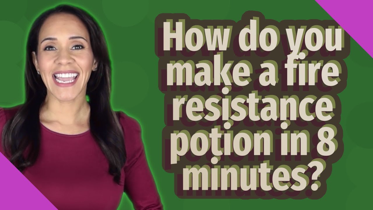 How do you make a fire resistance potion in 8 minutes? - YouTube