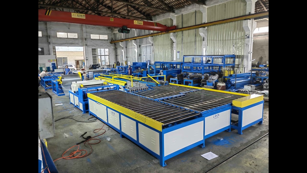 LOCK-Automatic duct production line Ⅶ with C/S Flange#ductmachine #hvac ...