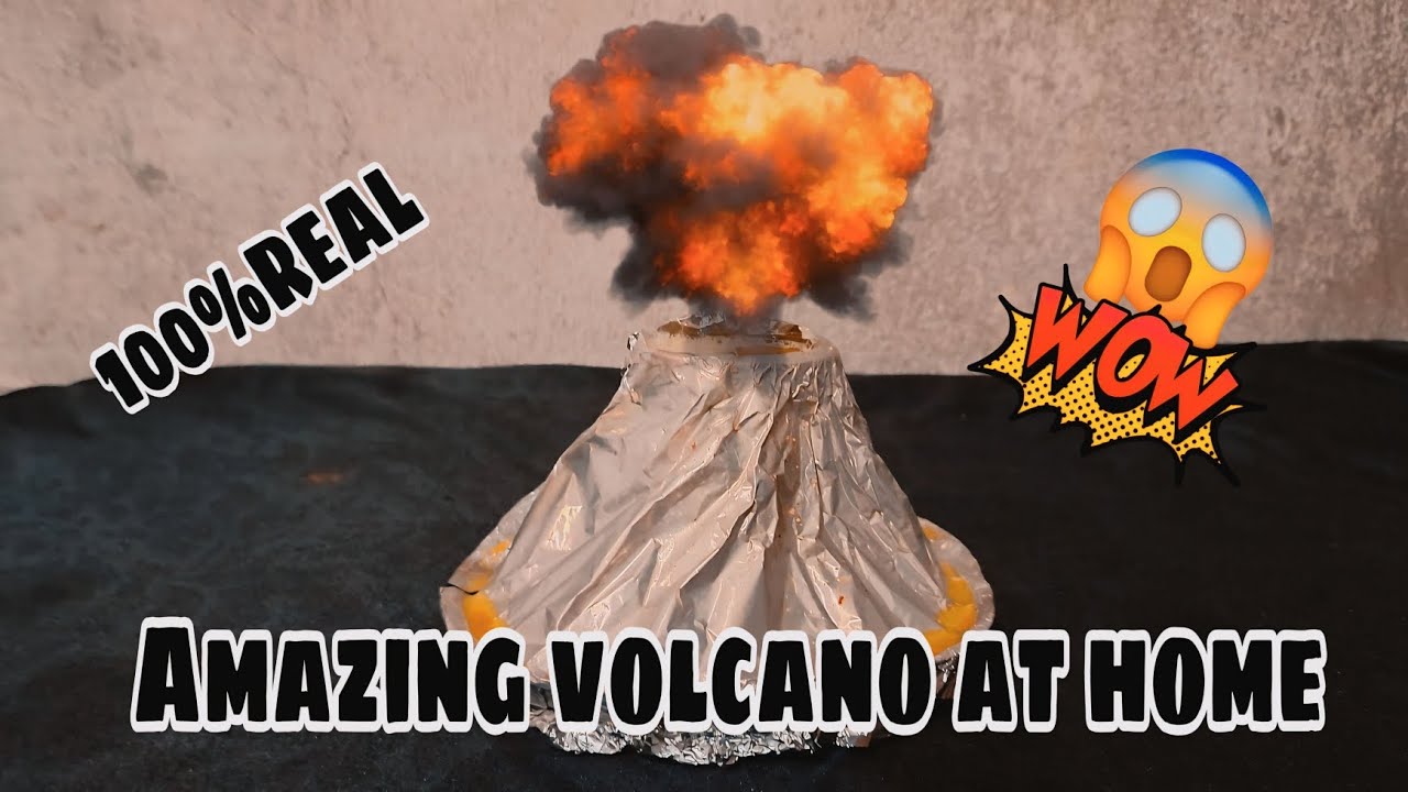 Amazing Volcano At Home 🌋😮||100%REAL - YouTube