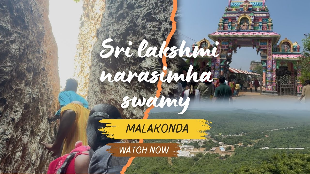 First temple visit on Ayyappa mala || Malakonda sri lakshmi narasimha ...