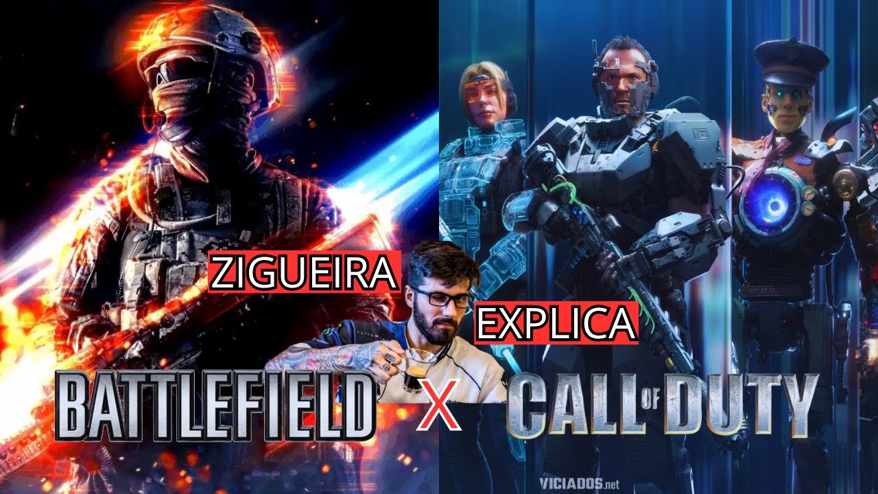 FÃ DE COD VS FÃ DE BATTLEFIELD ZIGUEIRA EXPLICA 😂 É MEME TÁ 😂 - YouTube