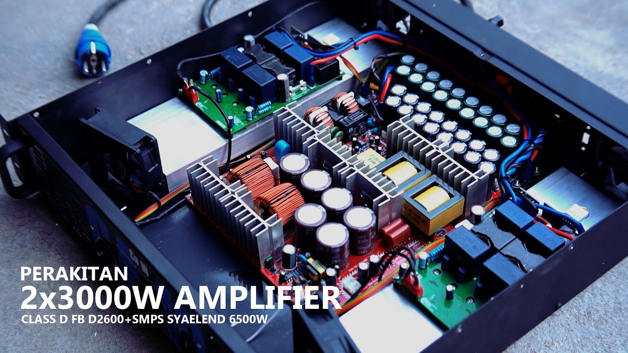 Merakit 2 Channel Amplifier 2x3000W D2600 - YouTube