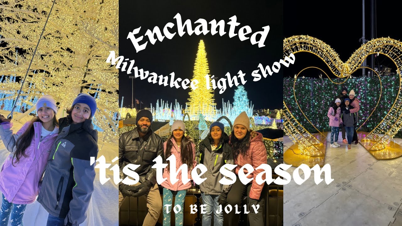 Enchanted light show in Milwaukee Wisconsin || Christmas Light show ...