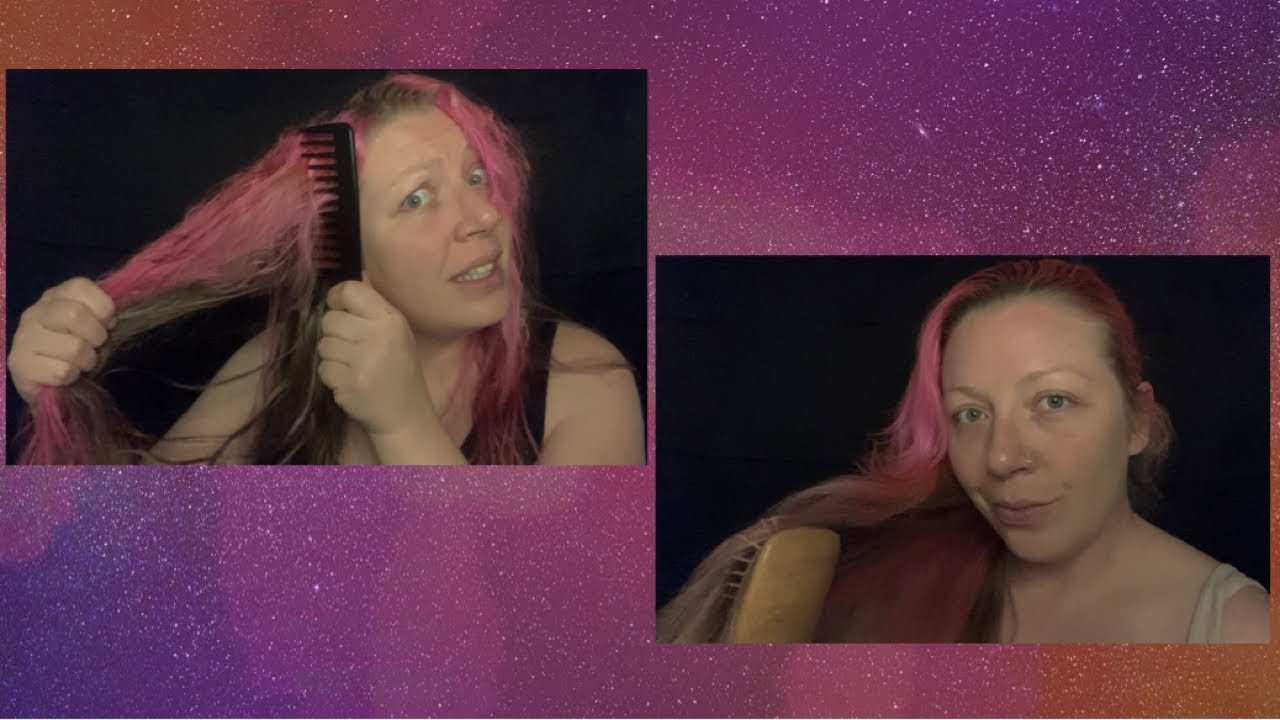 ASMR Hair Brushing | Wet & Dry Brushing | Layered Sounds | Real Person ...