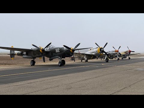 Planes of Fame Warbirds Missing Man Formation Central Coast Airfest ...
