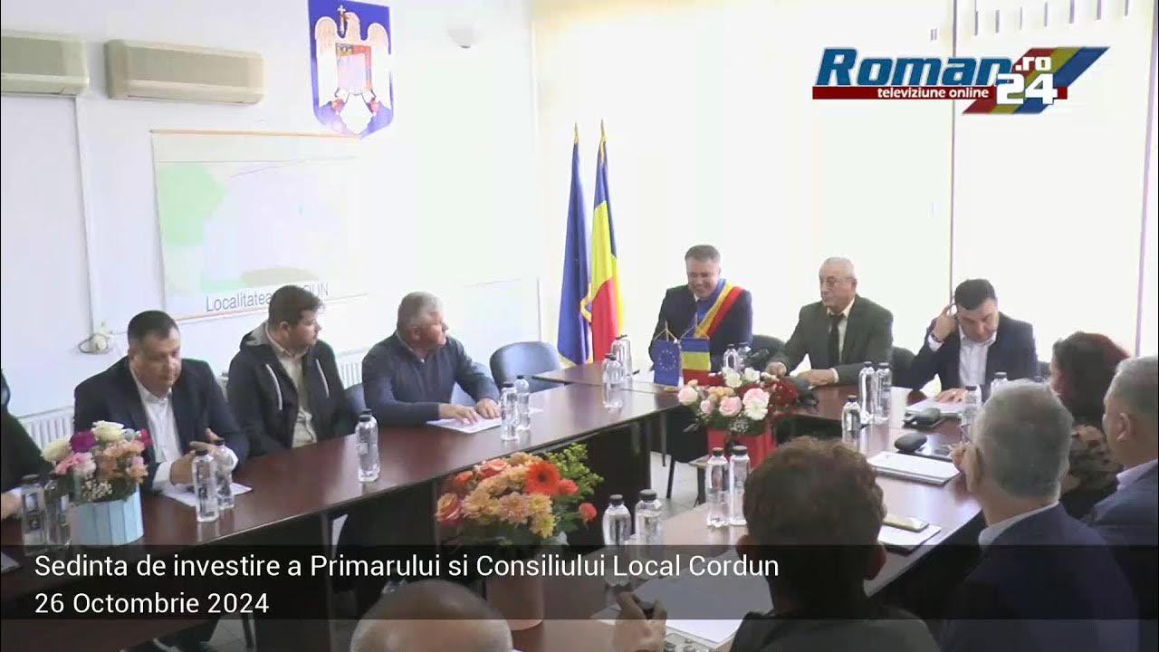 Sedinta de investire si depunerea juramantului Cordun - YouTube