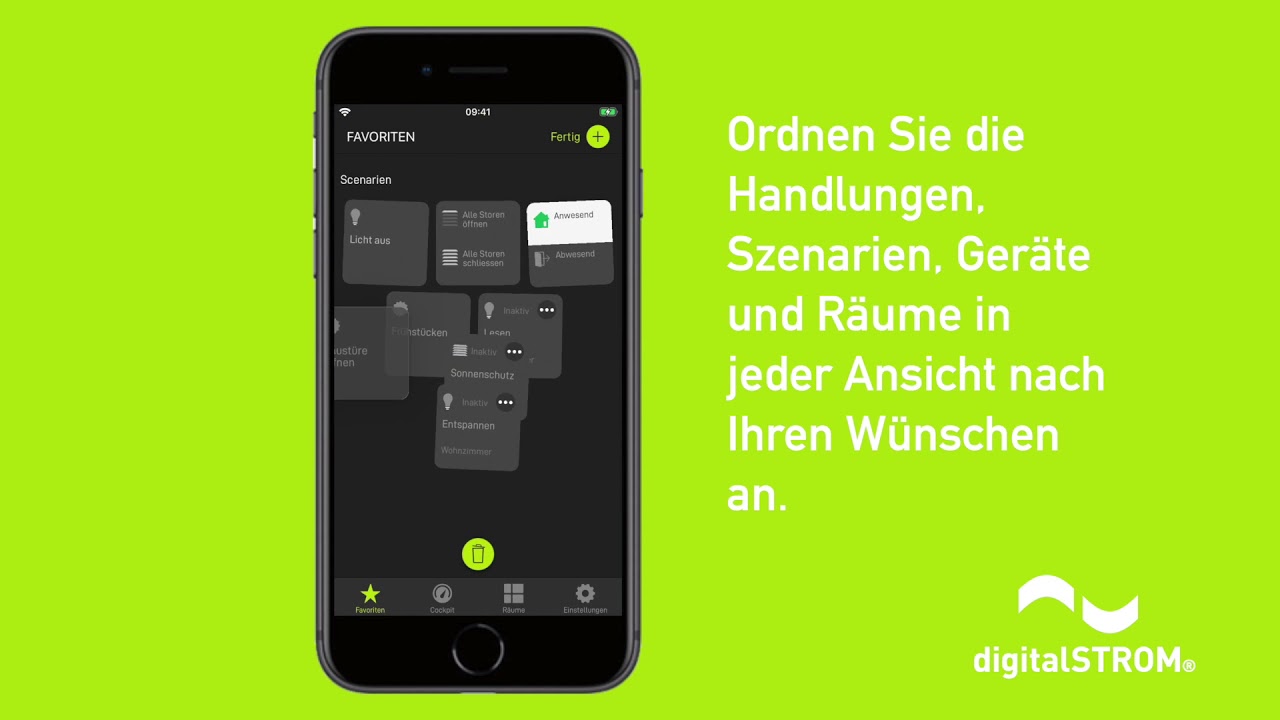 dS Smart Home-App: Tutorial "Szenarien und Geräte anordnen" (iOS) - YouTube
