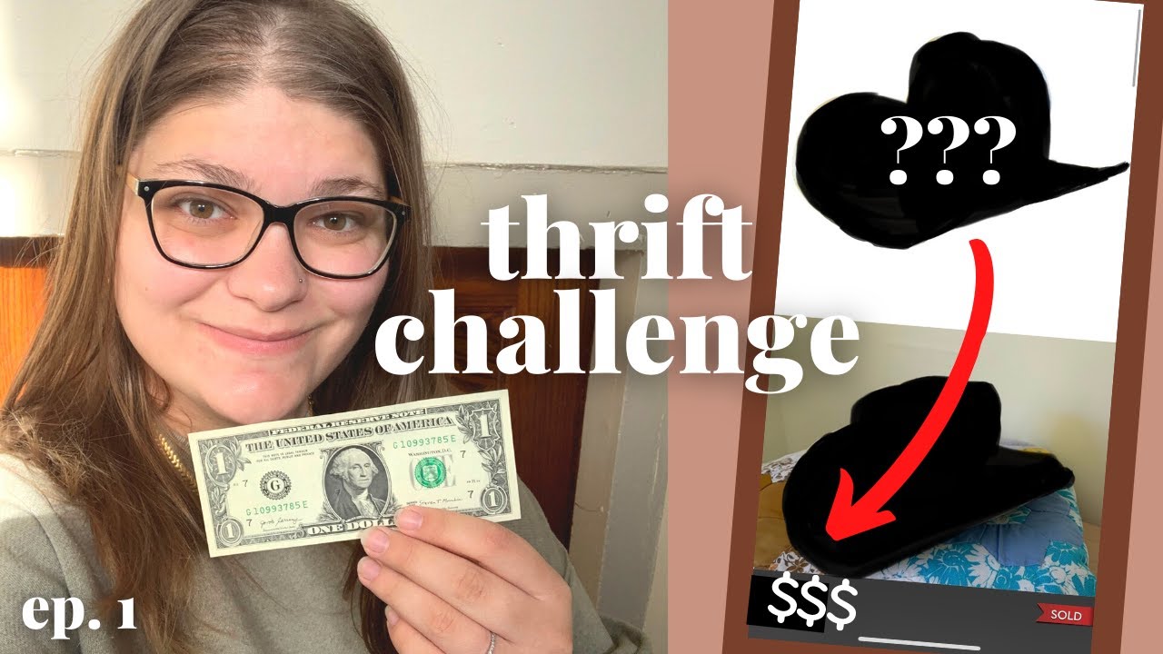 Turning $1 into $1000 by ONLY THRIFTING | Thrift Challenge Ep. 1 - YouTube