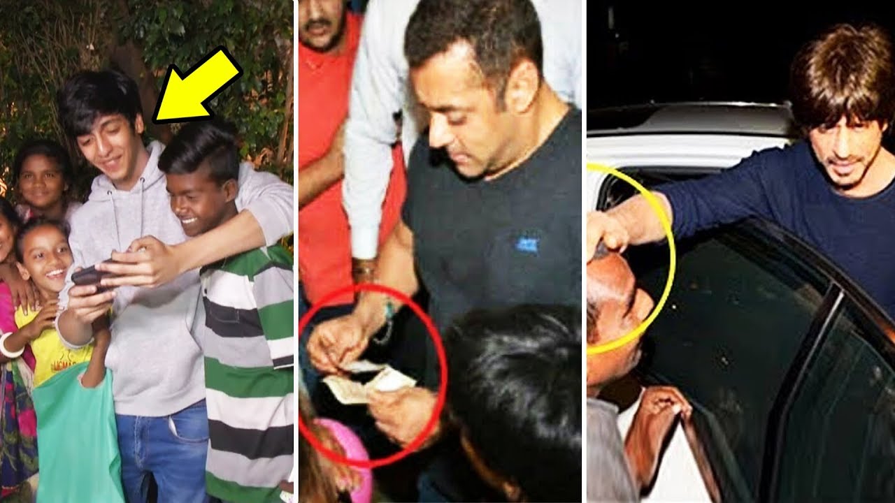 Chunky Pandey's Son Ahaan Clicks Selfie With Poor Kids Like Salman Khan ...