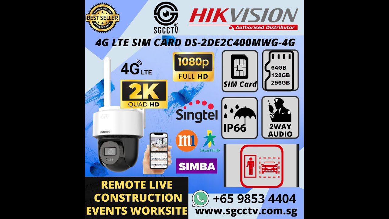 How to setup HIKVISION 4G SIM CARD DS 2DE2C200MWG 4G PAN TILT IP66 ...
