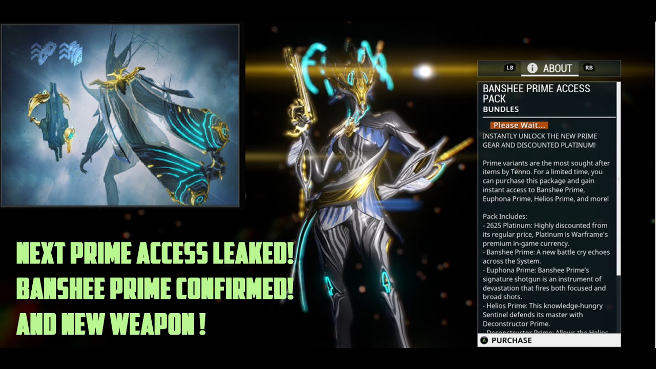 Warframe - Next Prime Access Leaked! Banshee Prime Confirmed ! - YouTube