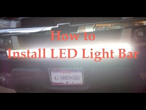 How to install LED light bar - YouTube