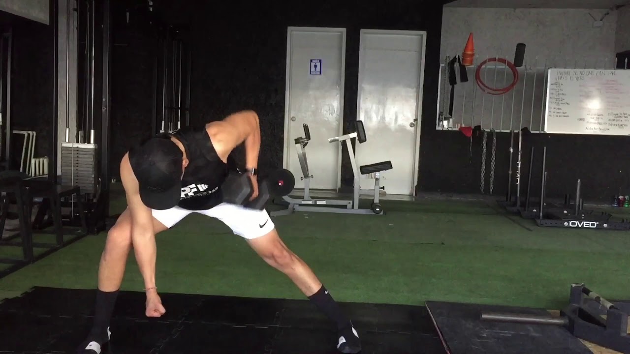 Lateral Stance DB Row - YouTube