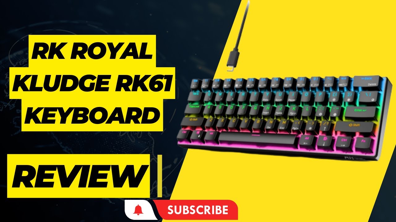 RK ROYAL KLUDGE RK61 Wired 60% Mechanical Gaming Keyboard Review - YouTube