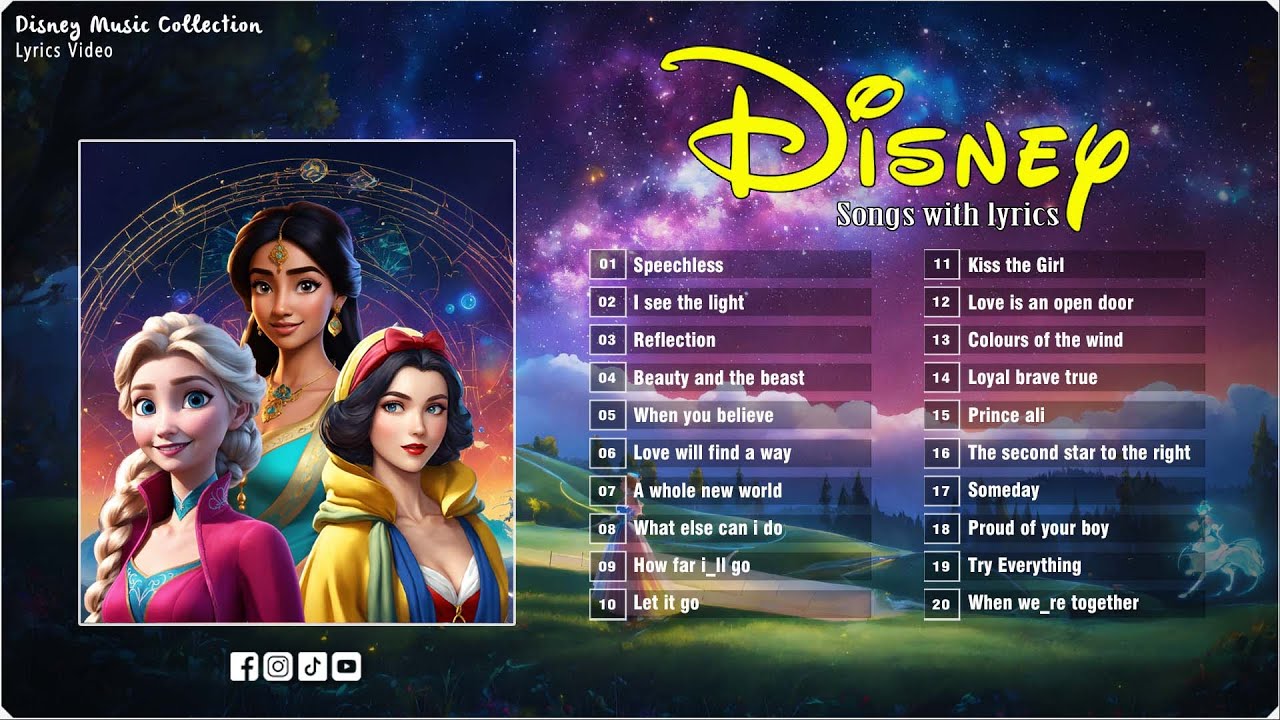 Collection Of Classic Disney Cartoon Music 🎈 Top Disney Soundtracks ...