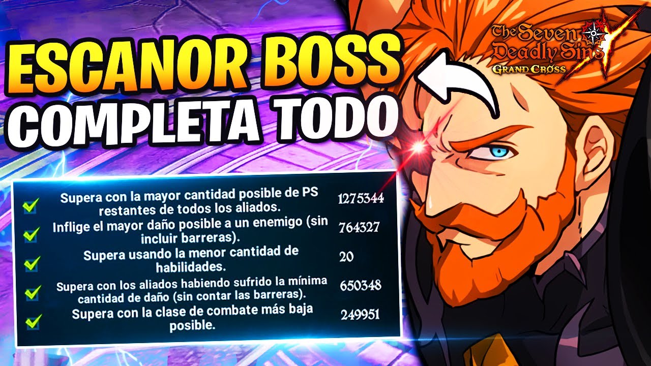 ¡COMPLETA LAS 5 MISIONES FÁCIL! FINAL BOSS ESCANOR LEGEND | 7DS: Grand ...