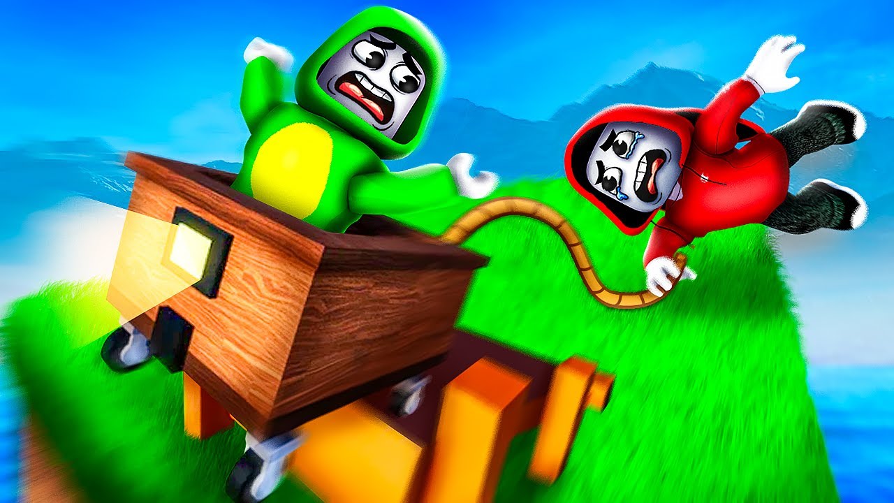 JJ and Mikey Survive in PULL A FRIEND in Roblox Obby - Maizen - YouTube