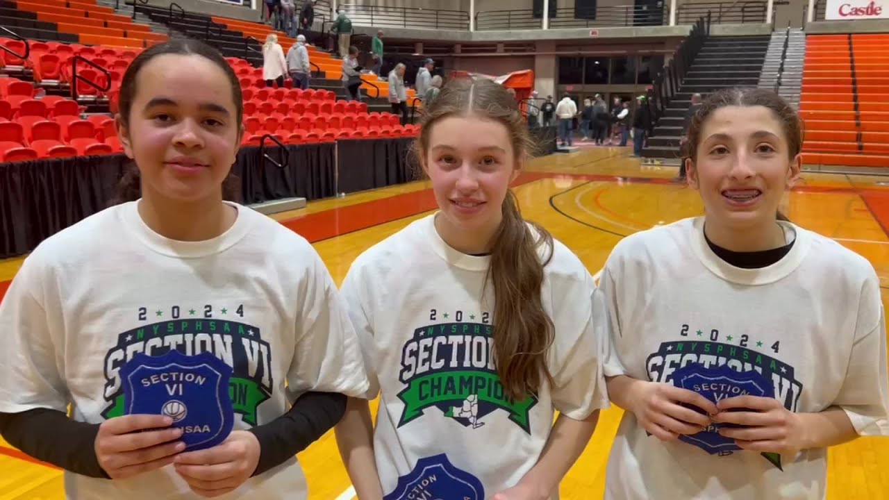Amherst’s Taryn Ashley (freshman), Ada Radomski (sophomore), and Lucy ...