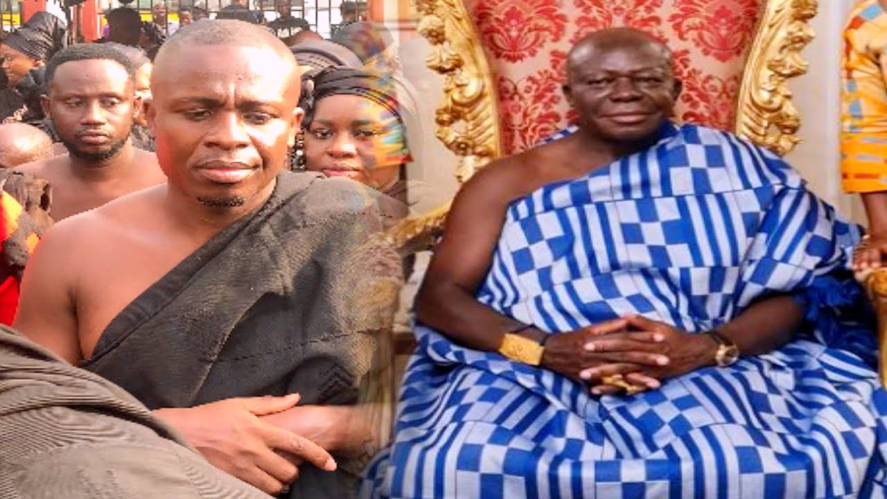 Nana kwame Baffo IIII Nkoranza manhene Swearing into Asantehene Otumfuo ...