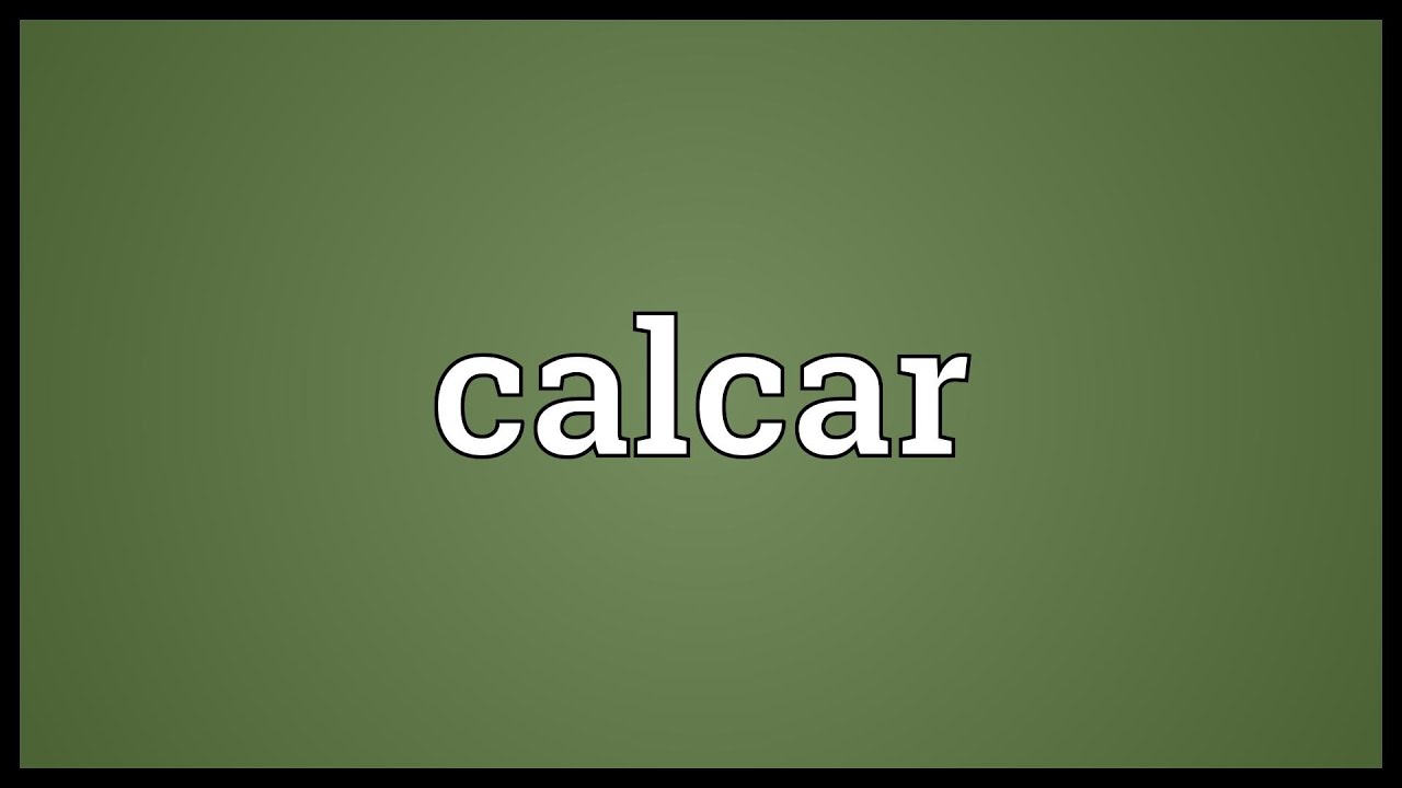 Calcar Meaning - YouTube