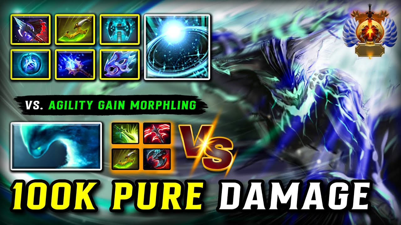 CRAZY 100K PURE DAMAGE MID Outworld Destroyer | Tier 5 Fallen Sky Item Vs. Agility Gain ...