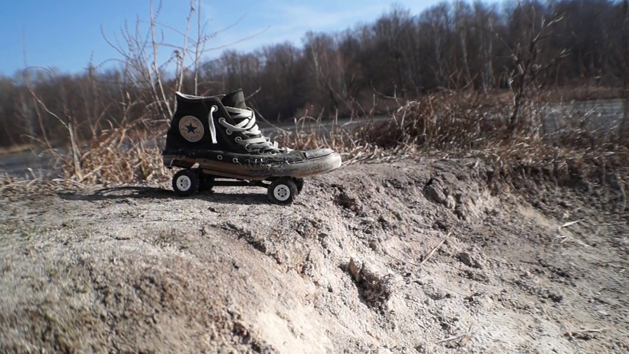 Worldwide first 4wd DRIVING CONVERSE SHOE! - YouTube