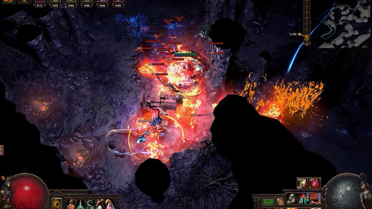 Path Of Exile mine Azurite - YouTube