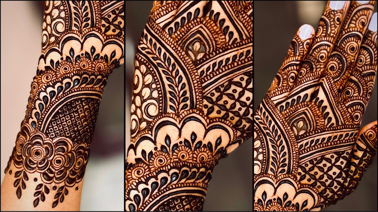 Back Hand Bridal Mehandi Design || Back Hand Net Mehandi design 2024 ...
