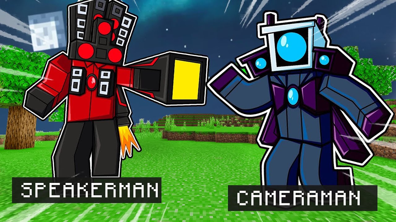 Upgraded Titan Cameraman vs Upgraded Titan Speakerman in Minecraft ...