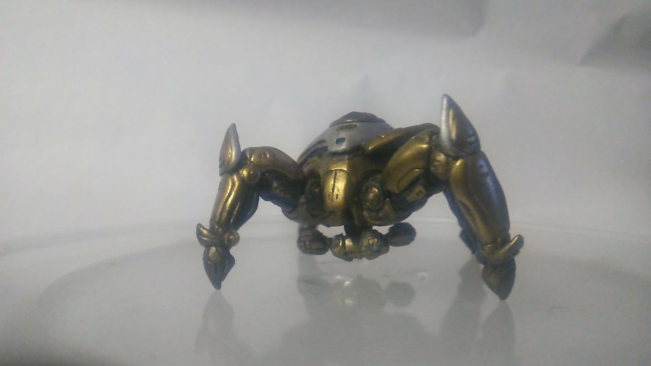 dragoon protoss miniature based in starcraft 2 model - YouTube