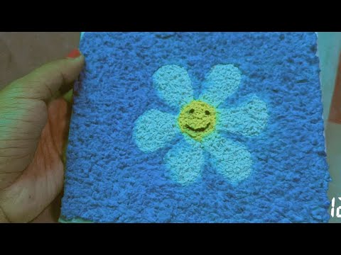 HOW TO MAKE TEXTURE ART WITH TISSUE PAPER 🗞️ 🎨 - YouTube
