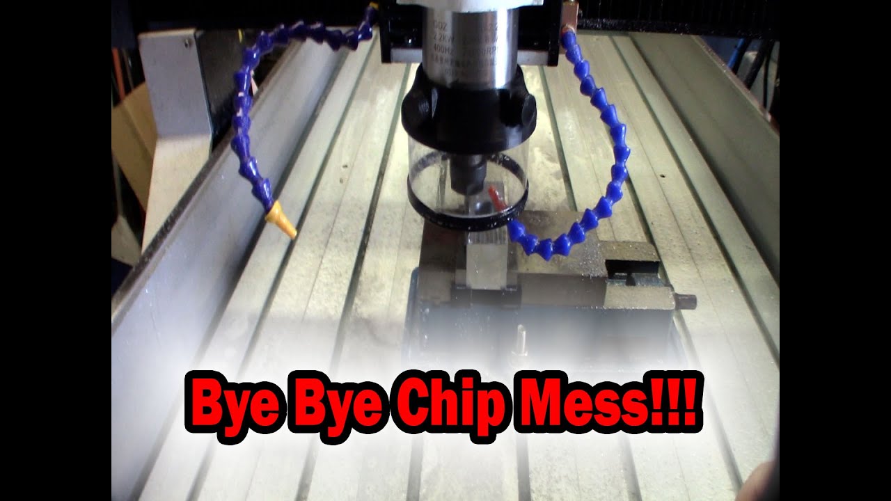 Spindle Splash Guard 80mm 24K 2.2KW 6090 CNC machine Chip Catcher - YouTube