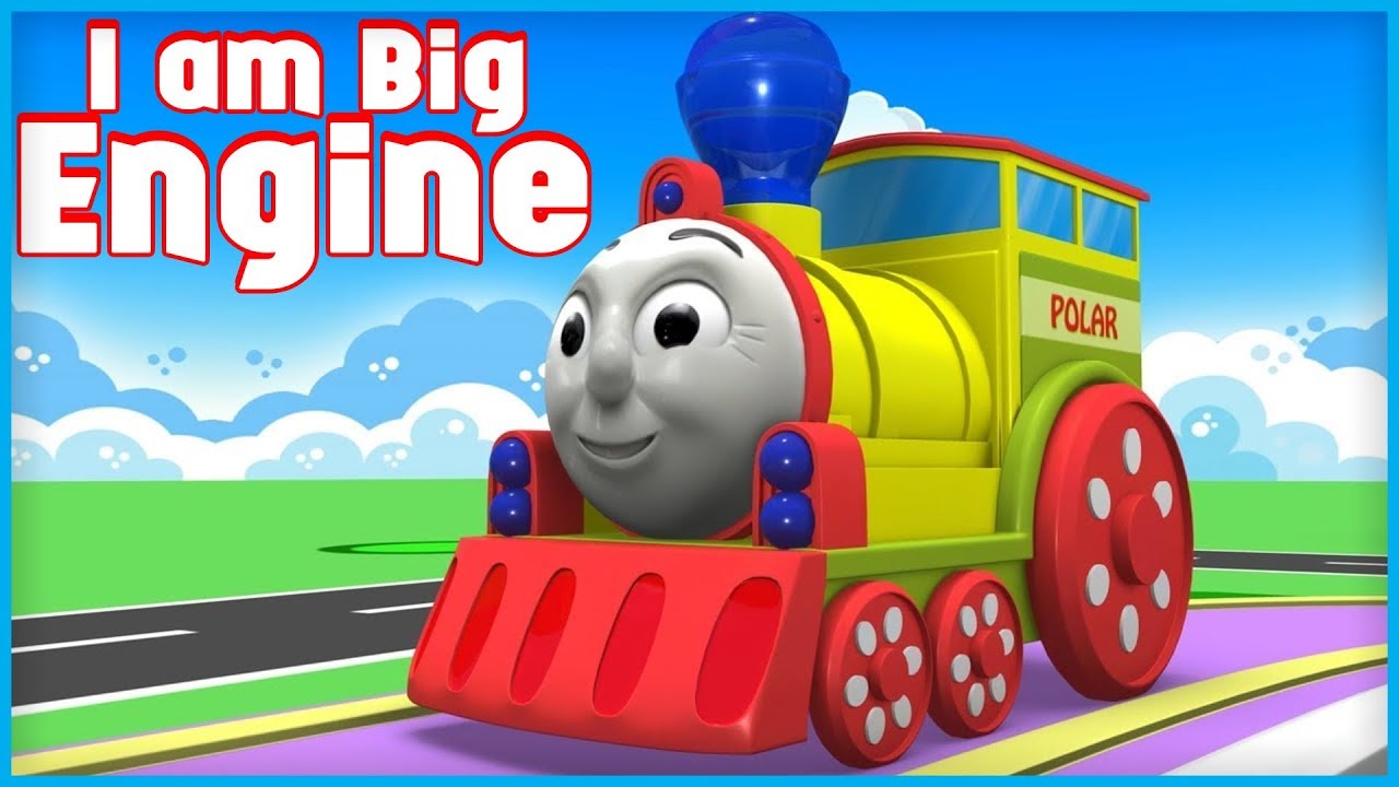 "I Am a Big Engine" Rhyme | Nursery Rhyme For Kids in English - YouTube