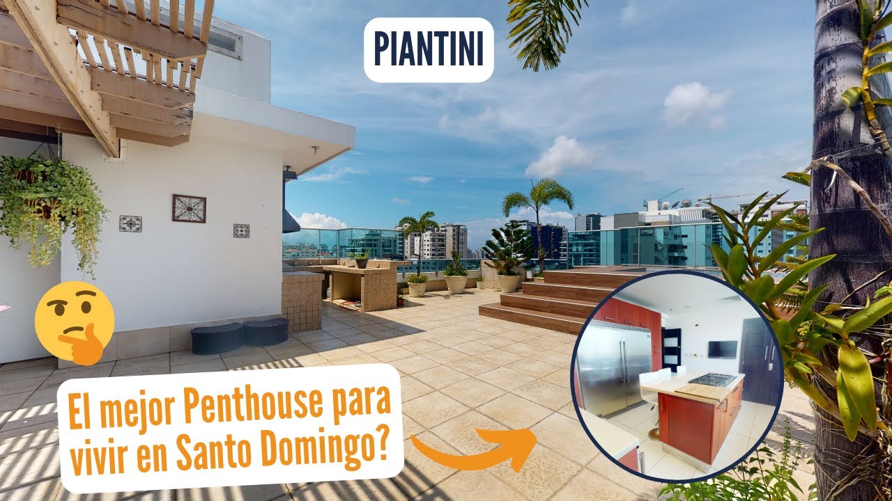Moderno Penthouse en Piantini con increíble terraza, 4 habitaciones y 4 ...