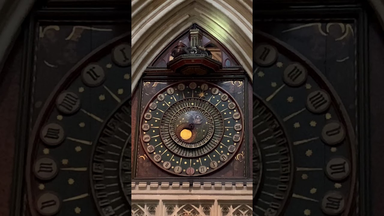 Wells Cathedral Clock, Wells, Somerset, UK - YouTube