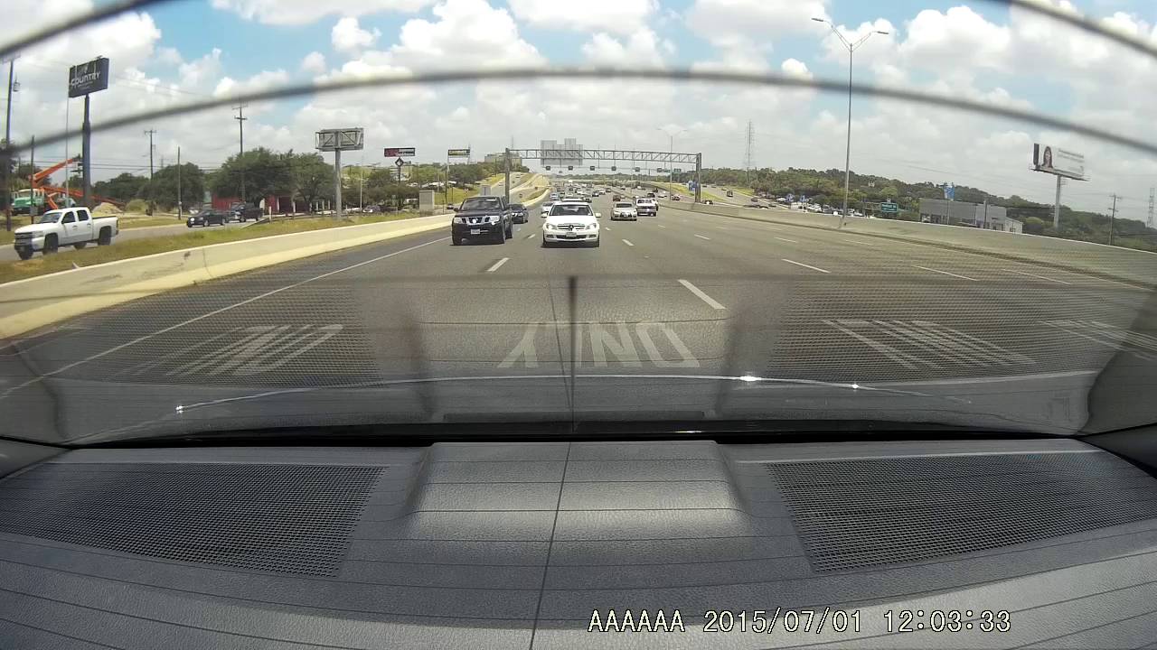 Car rear dash camera video Accident July 1 2016 I-10 - YouTube