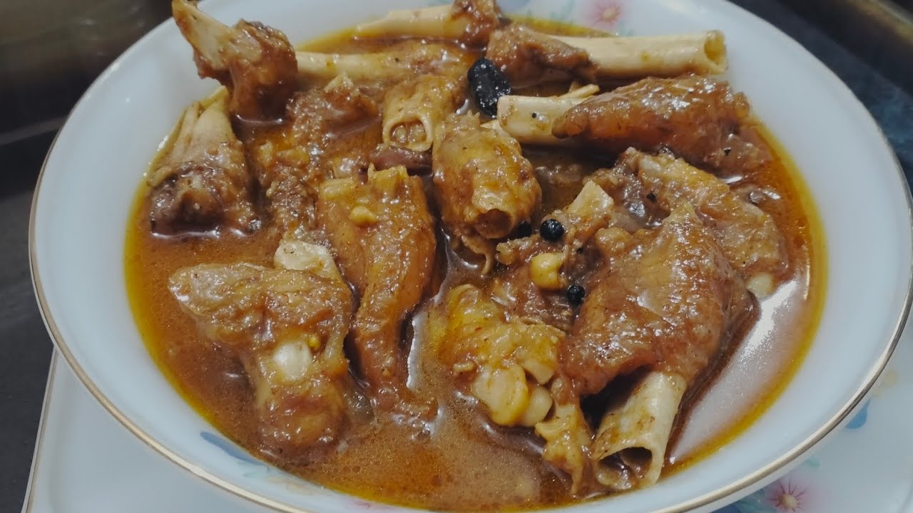 Mutton Paya Recipe | Goat trotters Recipe By Pot and pan cooking - YouTube