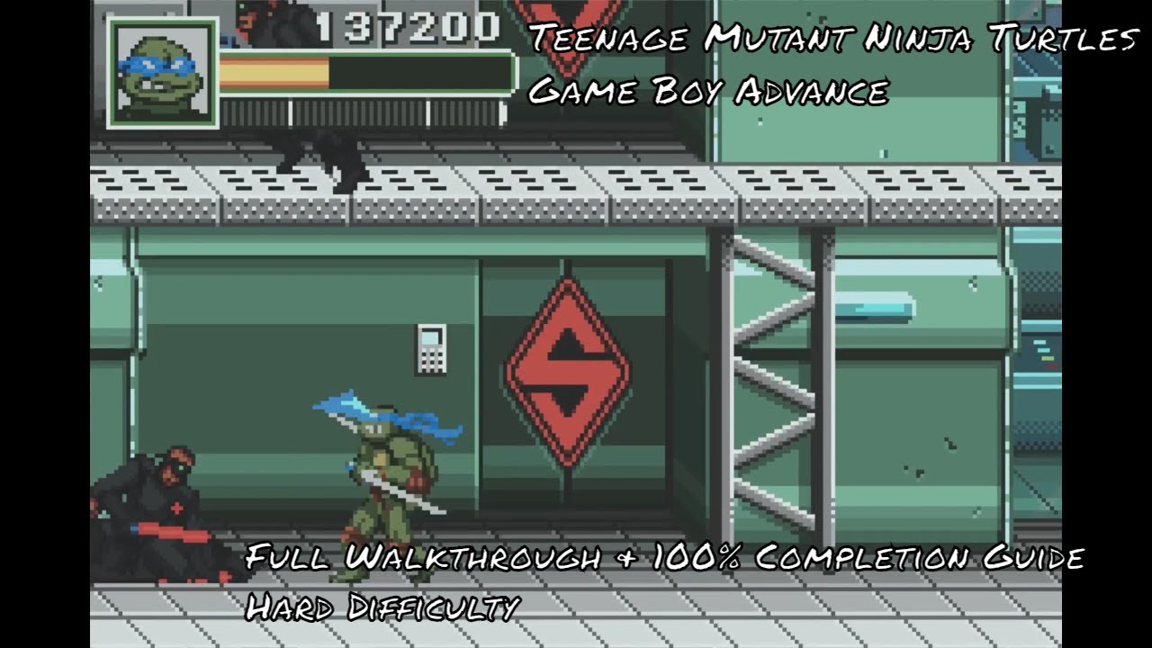 TMNT 2003 GBA: Full Longplay Walkthrough (Hard) & 100% Completion Guide ...