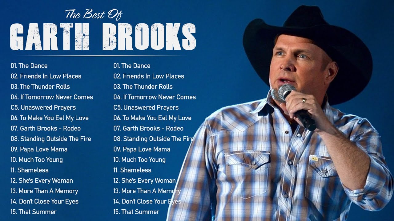 GarthBrooks Greatest Hits Full Album - Best Songs of GarthBrooks - YouTube
