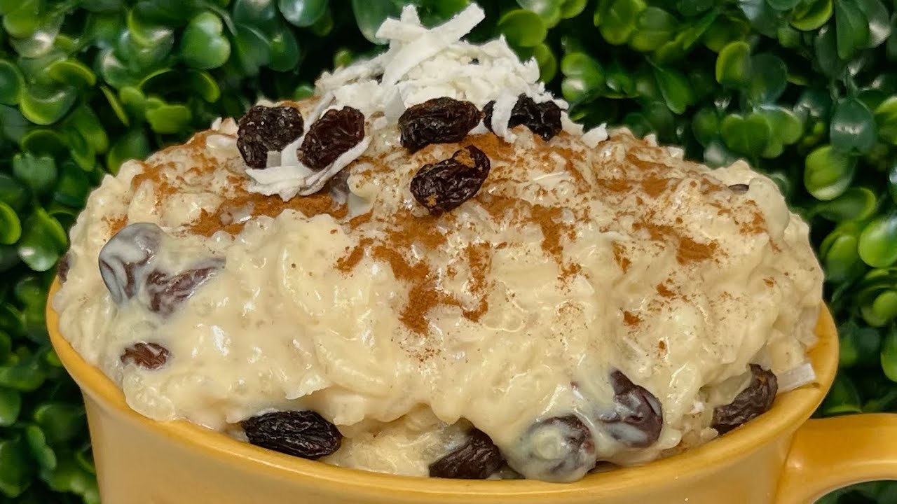 Arroz Tres Leches Con Coco Y Pasas / Postre super Facil y Cremosito 😋😋😋 ...