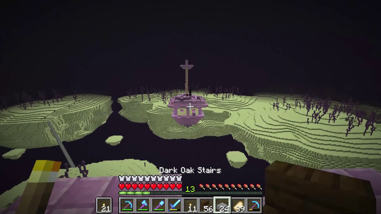 How I boarded the floating Ship and got the Elytra - Minecraft - YouTube