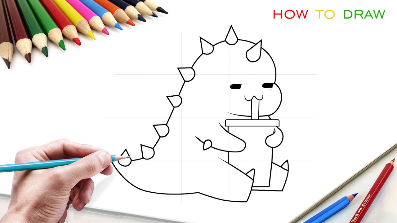 How to draw a cute simple, easy and cool drinking boba drinking ...