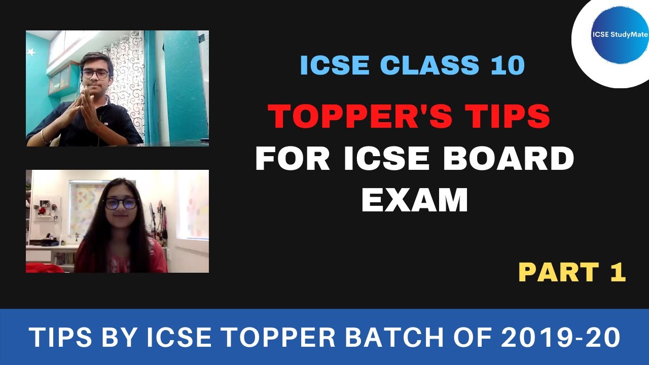 Topper's Tips for ICSE Board Exams | Sarvesh Rathi who scored 97.2% in ...