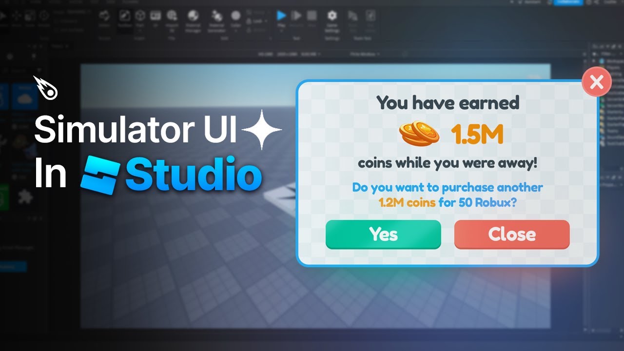 How To Make A Simulator UI In Roblox Studio - YouTube