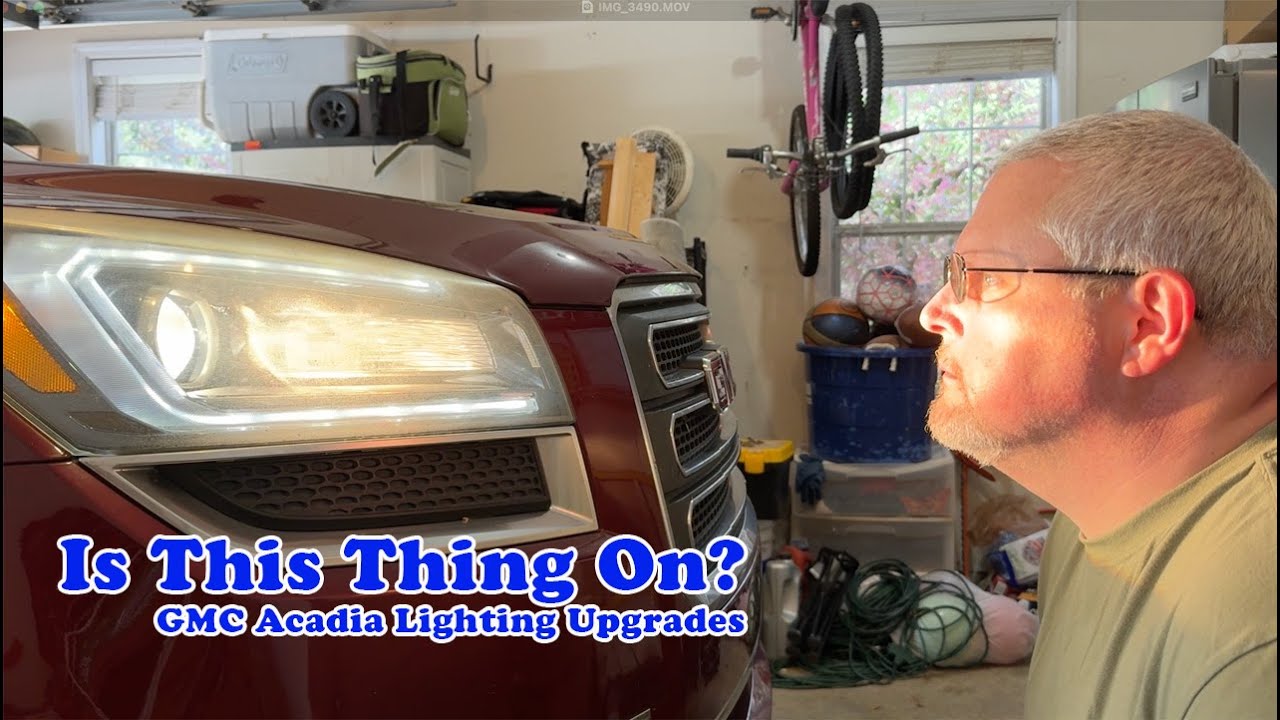 GMC Acadia Headlight Restoration and LED Install - YouTube