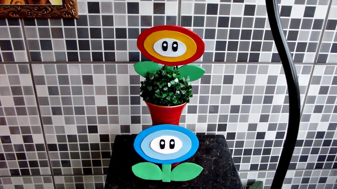 DIY - Flor de fogo e de gelo | Mario | Nintendo - YouTube