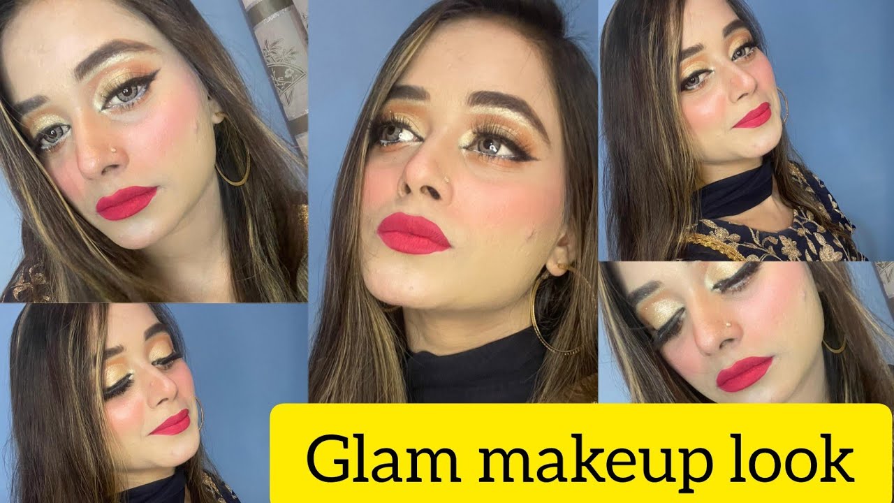 EXTRA GLAM makeup tutorial | simple glam makeup | EASY MAKEUP LOOK - YouTube