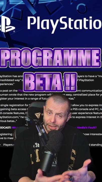 SONY LANCE LE PROGRAMME BETA PLAYSTATION #gaming #news - YouTube