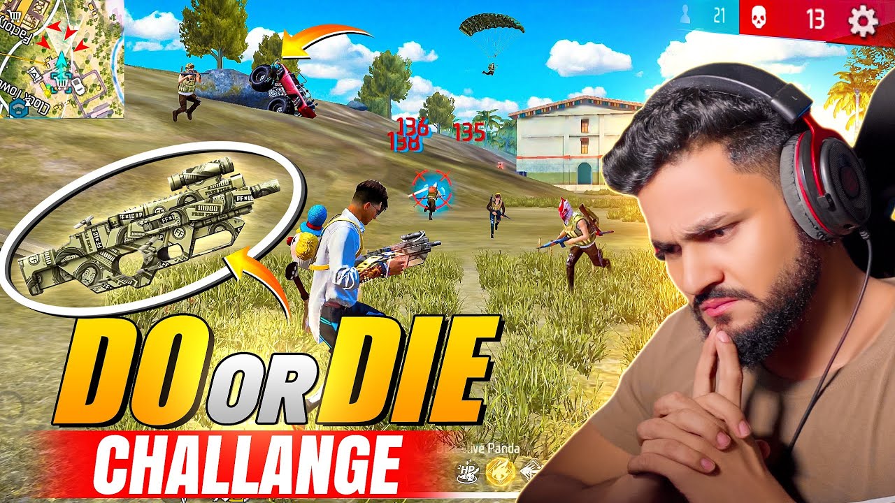 First Gun Challenge 😱 Only P90 & XM8 Hardest Challenge in Free Fire 😳 ...