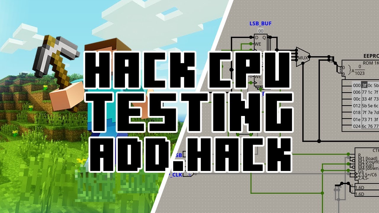 HackCPU Logisim CPU Testing Add.hack - YouTube